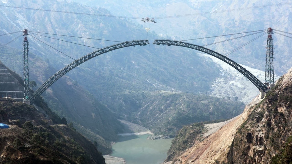 Worlds highest railway bridge is almost ready, Railways Minister Piyush ...