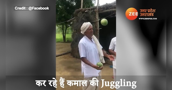 old man unique talent Juggling with watermelon watch shocking video ...