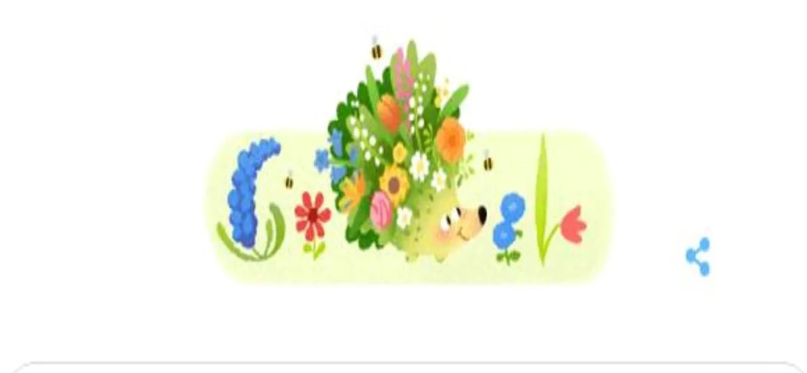 स्प्रिंग सीजन 2021 गूगल डूडल, google doodle celebrates spring 2021 full ...