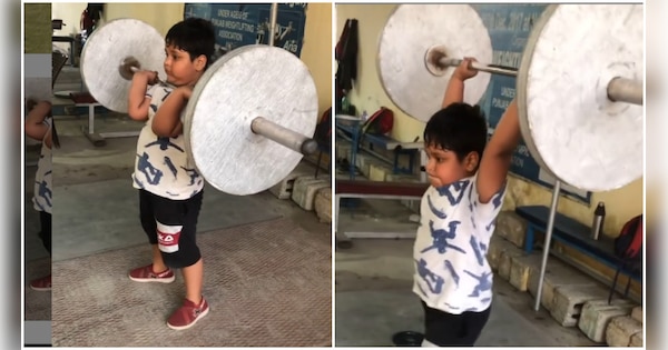 fitness instructor shares viral video of kid bodybuilder lifting heavy ...