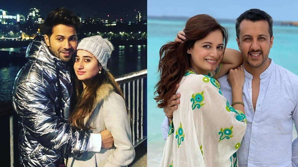 Holi celebration in by new bollywood couples like varun dhawan neha ...