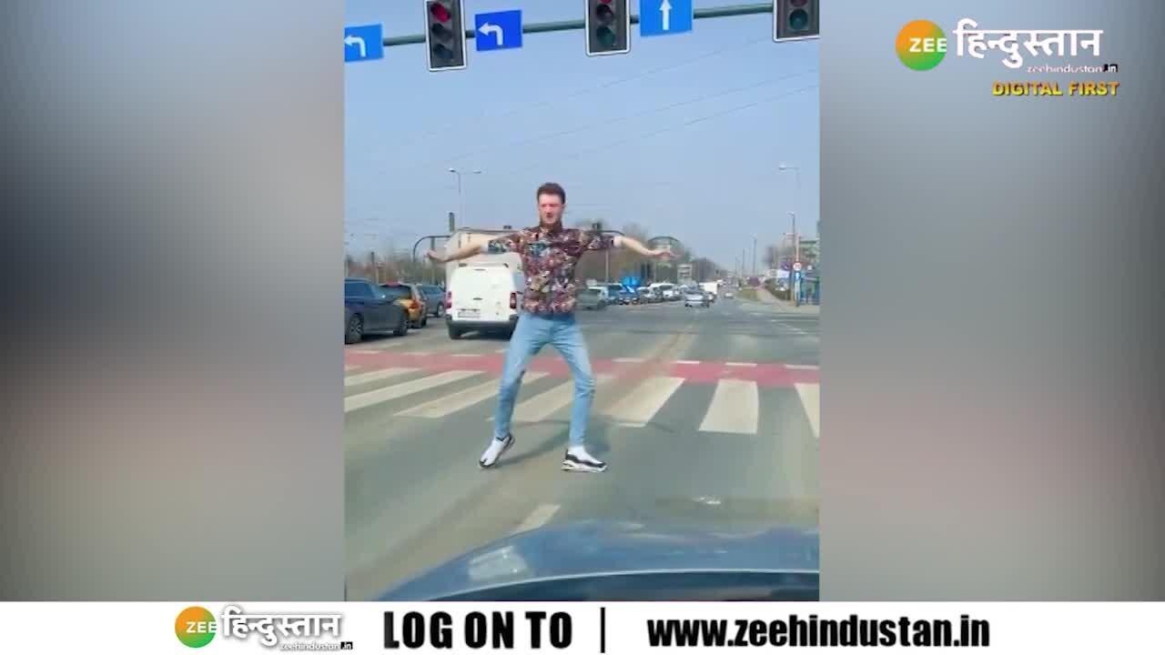 Viral Video of man doing Moonwalk on red light just like michael ...