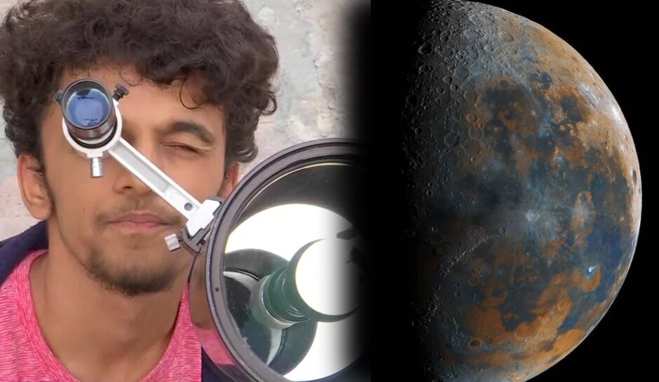 16 year old Prathamesh Jaju taking wonderful picture of the moon ...