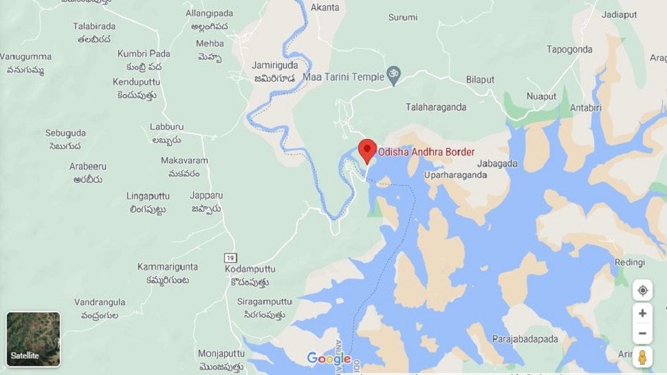 google map create andhra pradesh and odisha border dispute | ଗୋଳମାଳିଆ ...