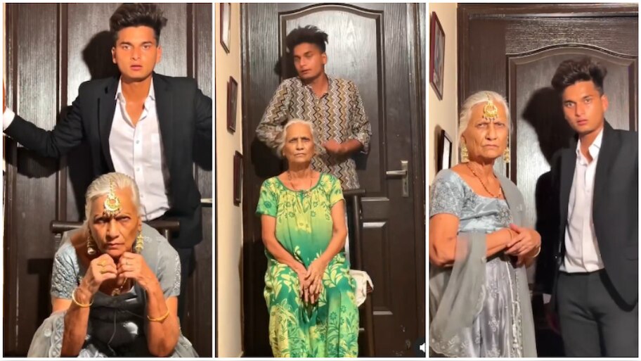 instagram reels video trending dadi pote ka transformation video viral ...