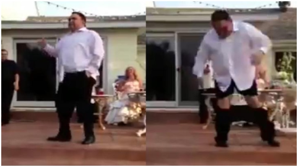 funny video of man slipped his pants while dancing watch viral video on ...