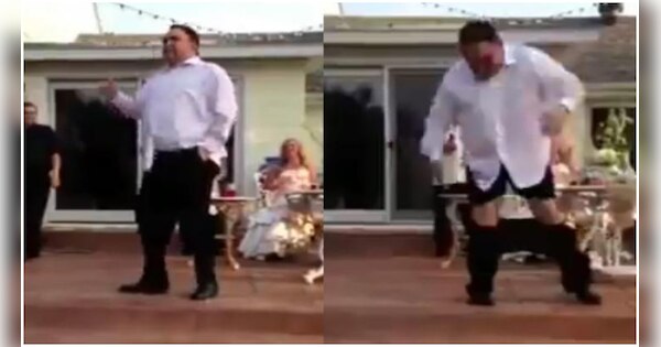 funny video of man slipped his pants while dancing watch viral video on ...