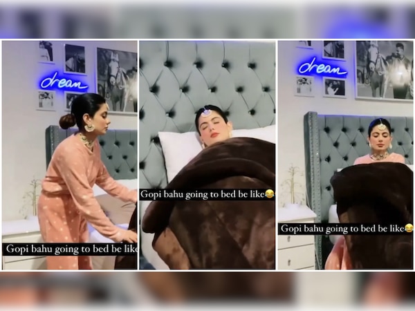 funny video of woman sleeping as tv star gopi bahu goes viral | Funny ...