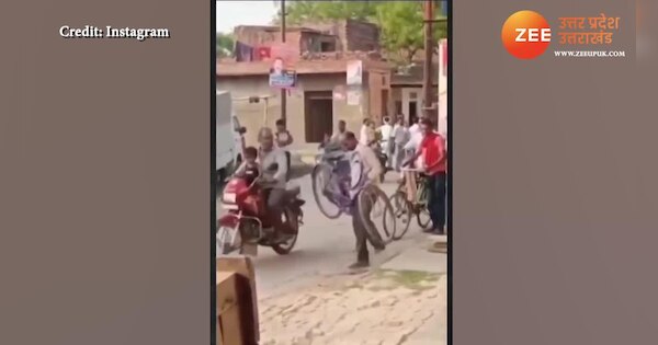 Watch the Funniest Video of A Drunk Man Carrying Cycle and Doing Funny ...