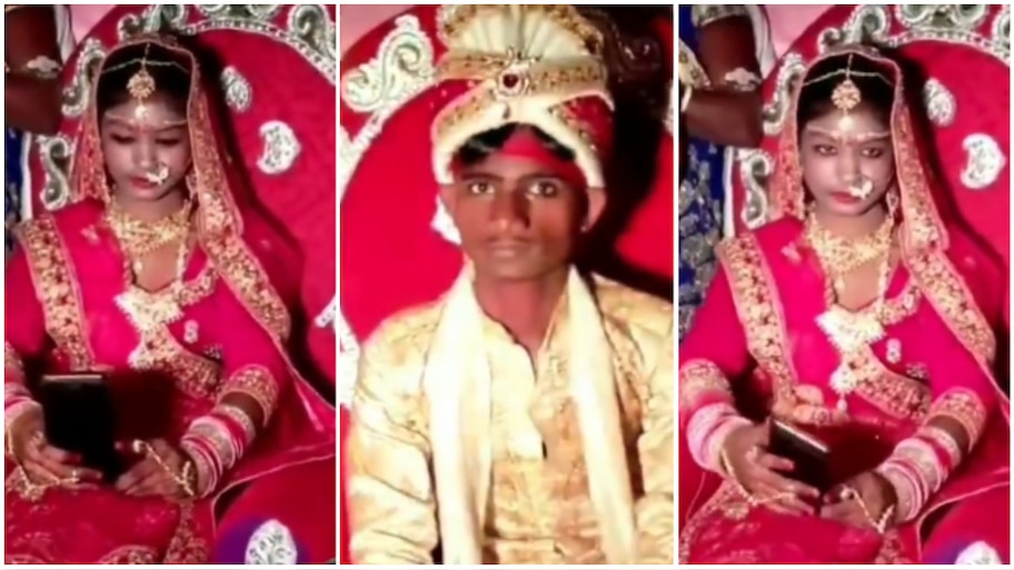 wedding video of bride taking selfie on stage bride groom video ...