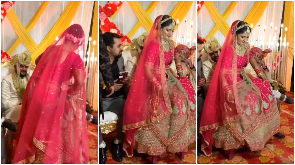 wedding video bride sits on groom lap for getting attention viral video ...
