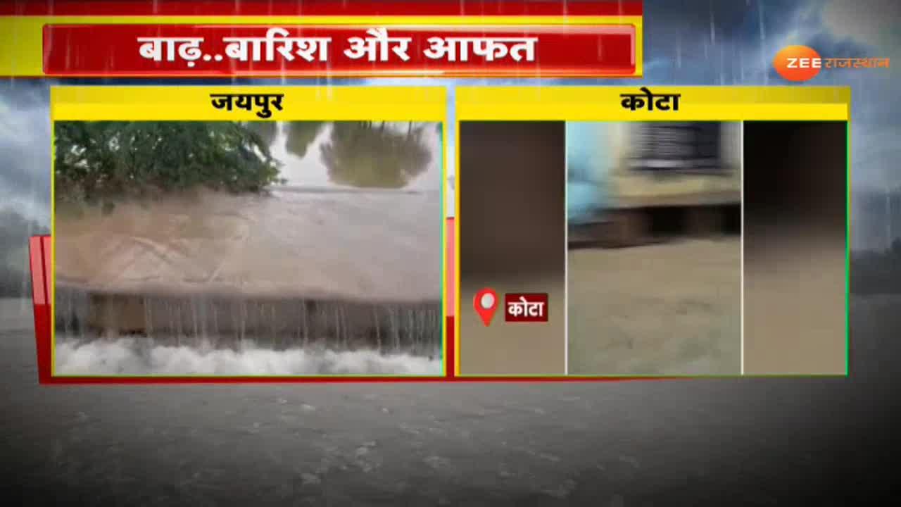 rain in jaipur the round continues city slums filled with water | जयपुर ...