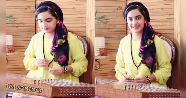Iranian girl plays indian national anthem Jana Gana Mana at santoor ...