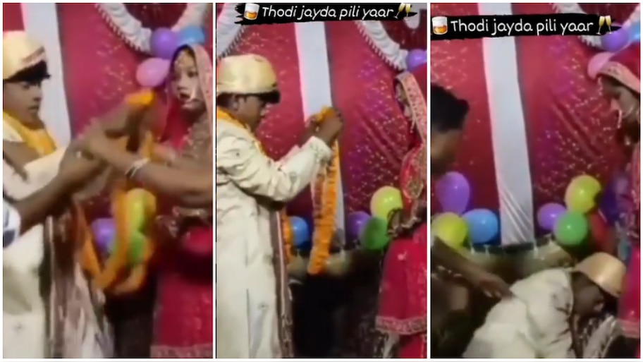 Funny Wedding Video: Viral wedding video of intoxicated groom mistake ...