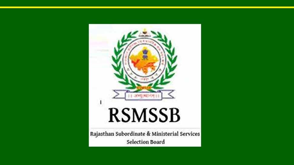 RSMSSB recruitment 2021 Rajasthan Staff Selection Board recruits 629 ...