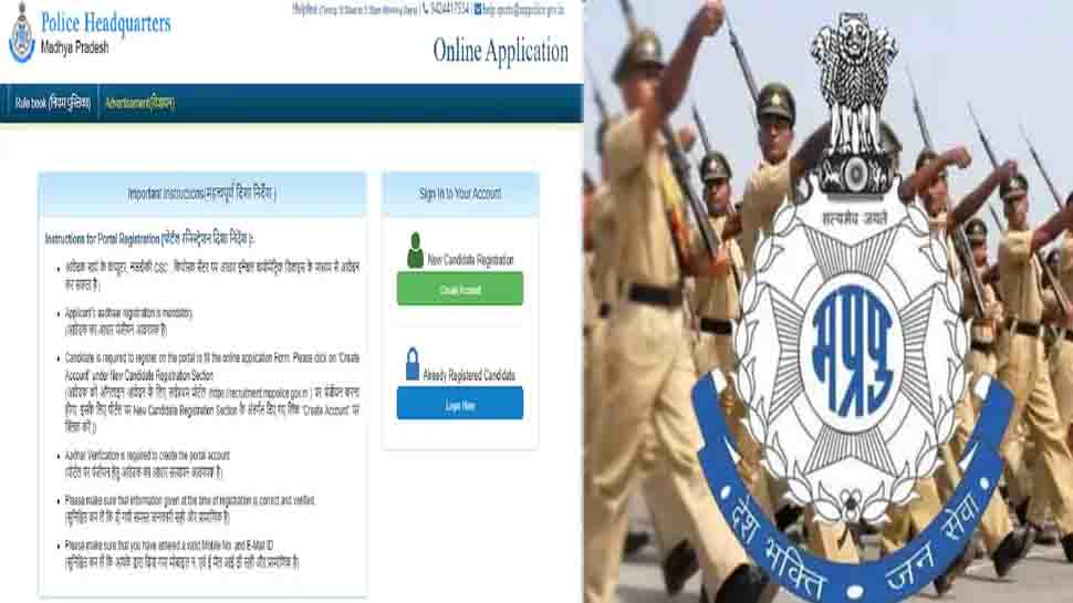 MP Police Recruitment 2021 Recruitment for posts of constable SI apply ...
