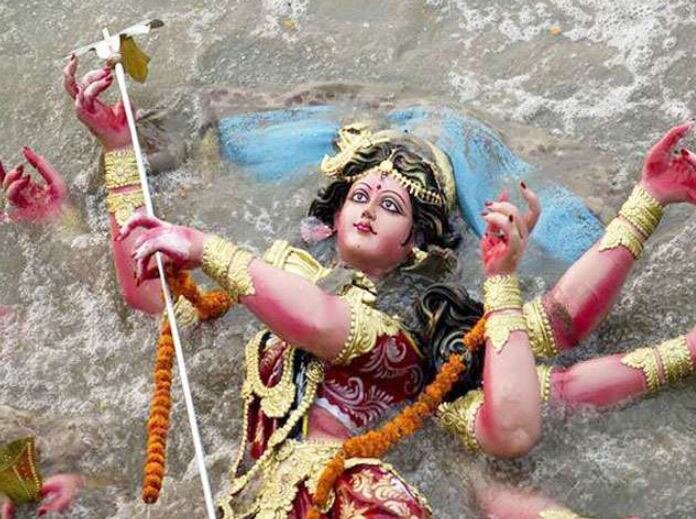 Durga Puja Visarjan vidhi Guidelines in patana idol will sink in ponds ...