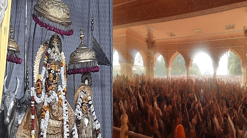 Govinddev ji donned 100 years old dress huge influx of devotees ...