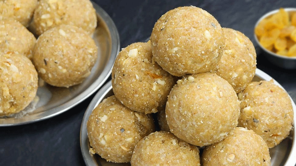 healthy laddu for winter season, kitchen hacks alsi methi laddu, gond ...
