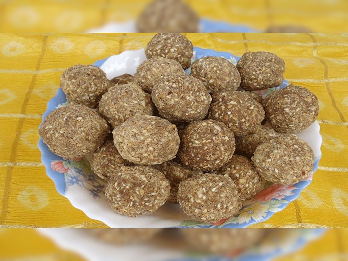 healthy laddu for winter season, kitchen hacks alsi methi laddu, gond ...
