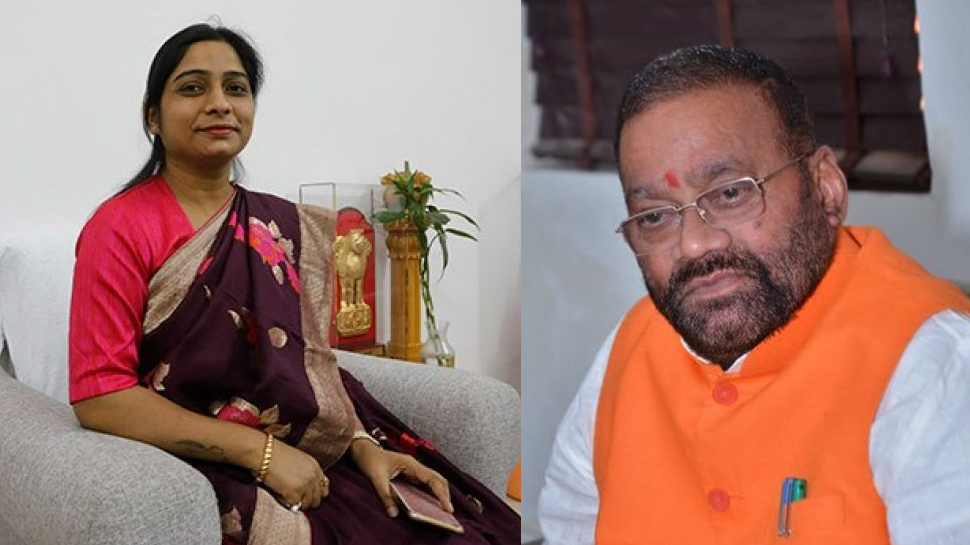 Man Claimed To Be Husband Of Bjp Mp Sanghamitra Accused Swami Prasad