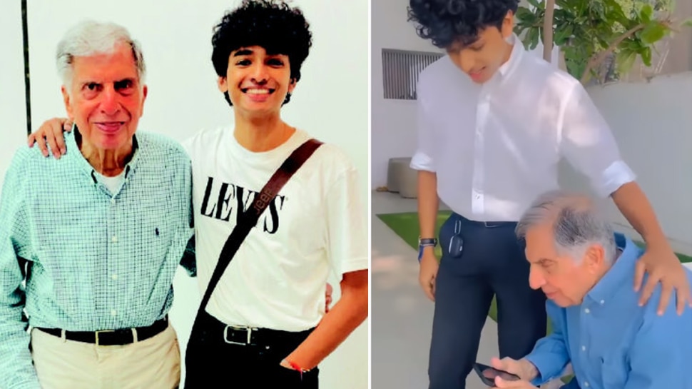 Who is Shantanu Naidu he put his hand on Ratan Tata shoulder Know the ...