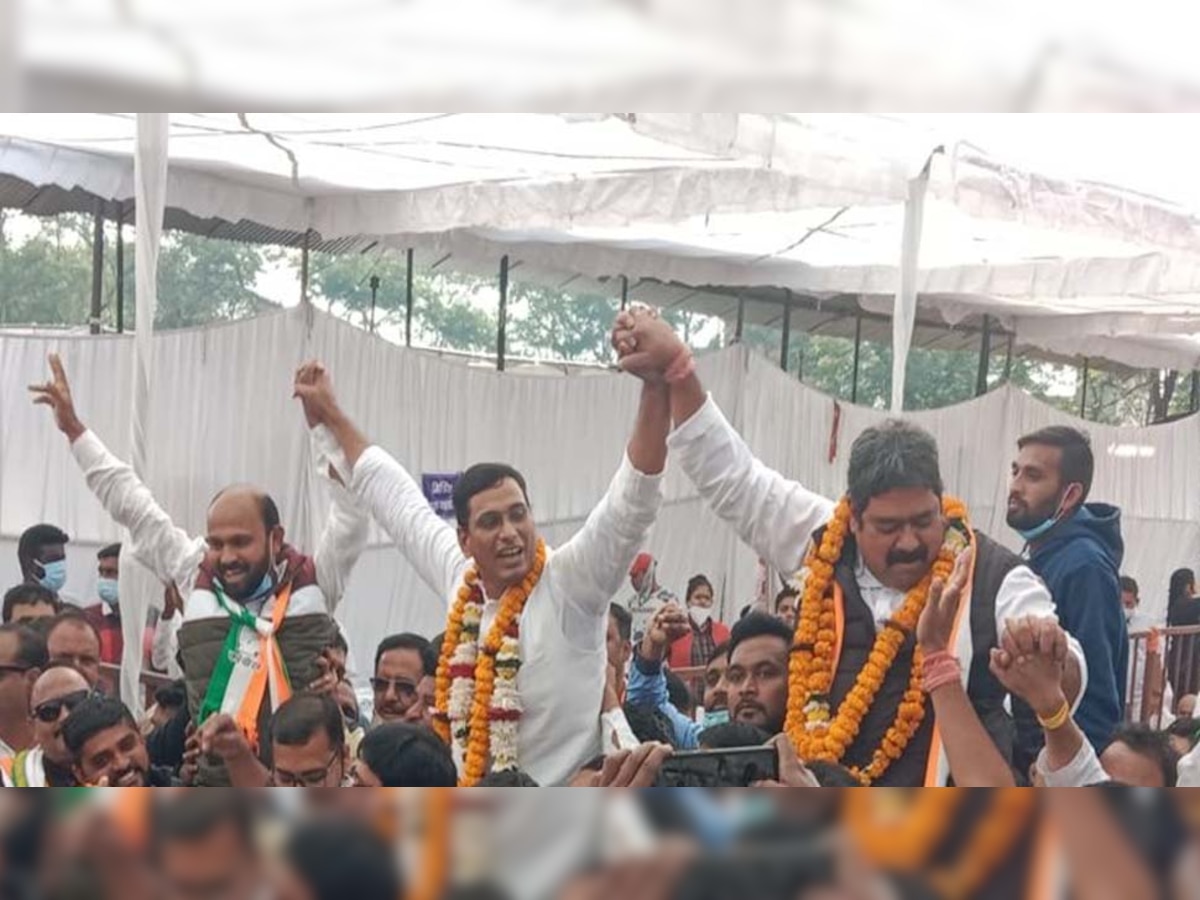 bhilai municipal election congress neeraj pal elect mayor bjp cross ...