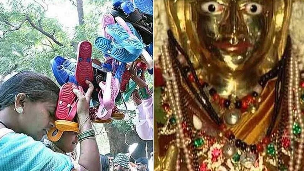 lakamma devi temple karnataka Devotees offer footwear to goddess | इस ...