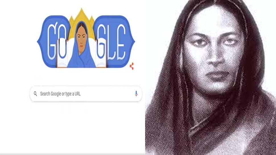 Google make the doodle of Fatima sheikh she was the first women Muslim ...