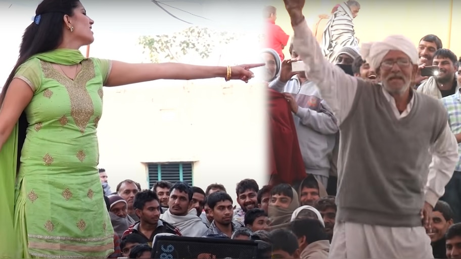 Haryanvi Dance Video Sapna Chaudhary with old man viral on youtube ...