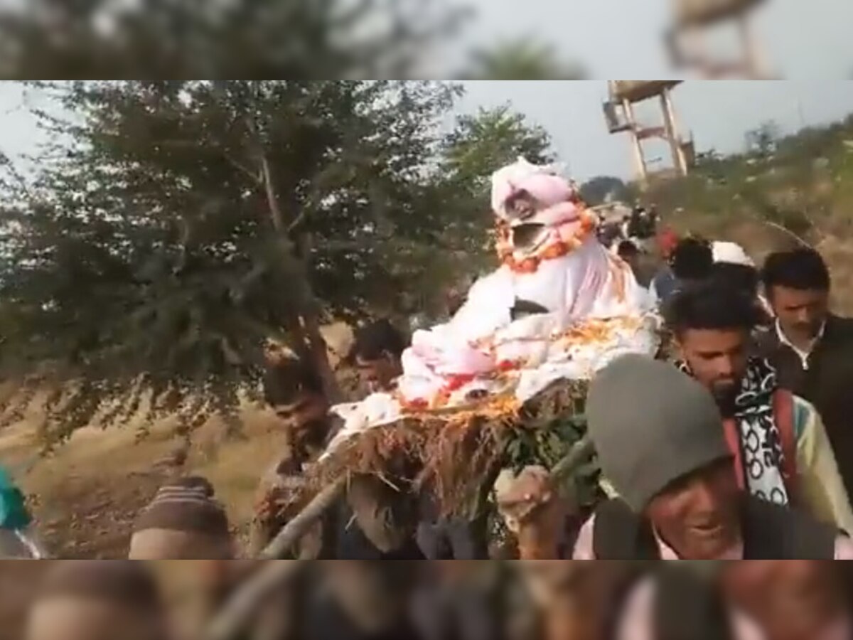 Monkey Funeral Feast, funeral procession of monkey in Madhya Pradesh ...