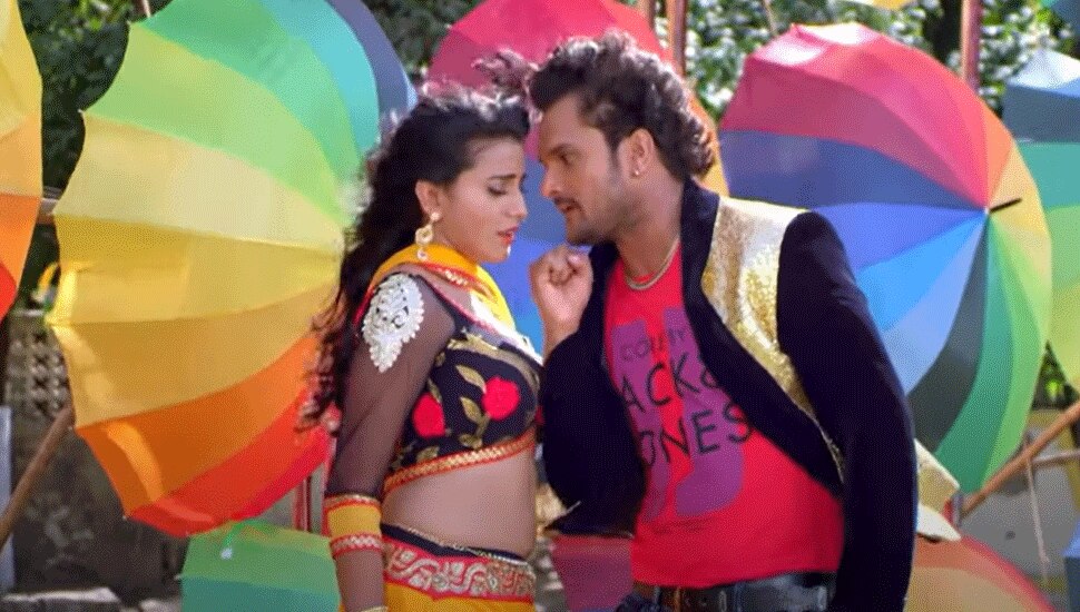 Khesari Lal becomes romantic when he sings comedy Watch Song Sakhi ...