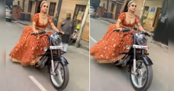 Newly Married Girl Driving Bullet Viral VIdeo News | ਬੁਲੇਟ ਬਾਈਕ ਖ਼ੁਦ ...