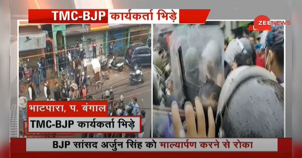 firing at west bengal bhatpara clash with tmc and bjp leaders near neta ...