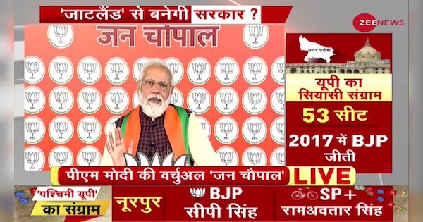 UP Elections 2022: PM Modi's virtual 'Jan Choupal' | UP Elections 2022 ...