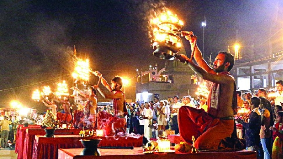 narmada Janmotsav narmada maha aarti in amarkantak on second day of ...