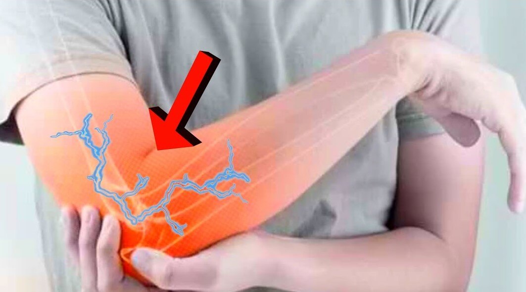 Elbow feel like electric shock when hitted to heavy thing know why ...