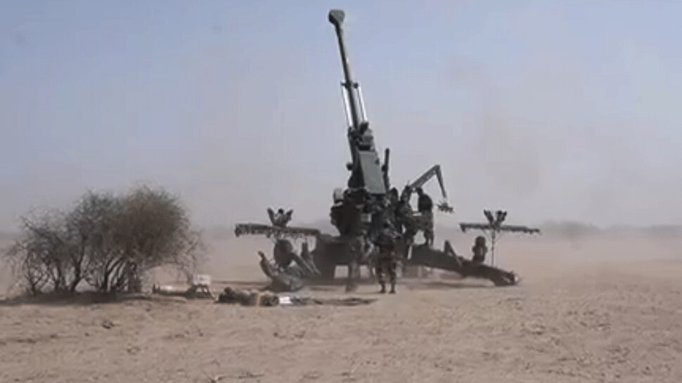 Advance Demonstration of Dhanush Gun trial Pokaran Field Firing Range ...