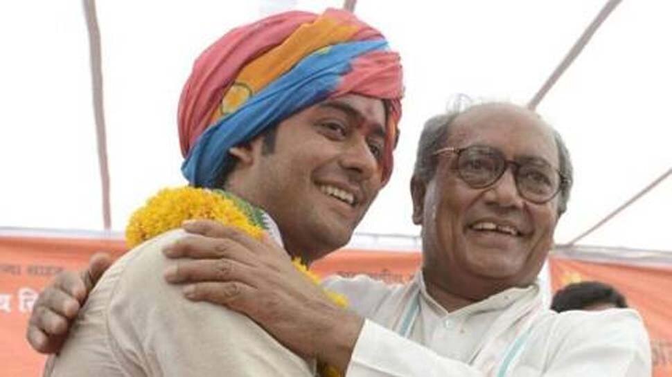 digvijay singh son jayvardhan singh raise question on congress 5 state ...