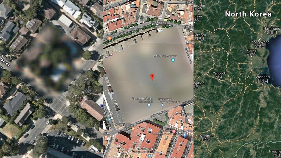 famous places that banned by google maps, know why map hide it from the ...