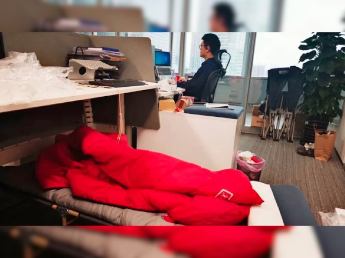 Employees are sleeping inside office in China during lockdown in ...