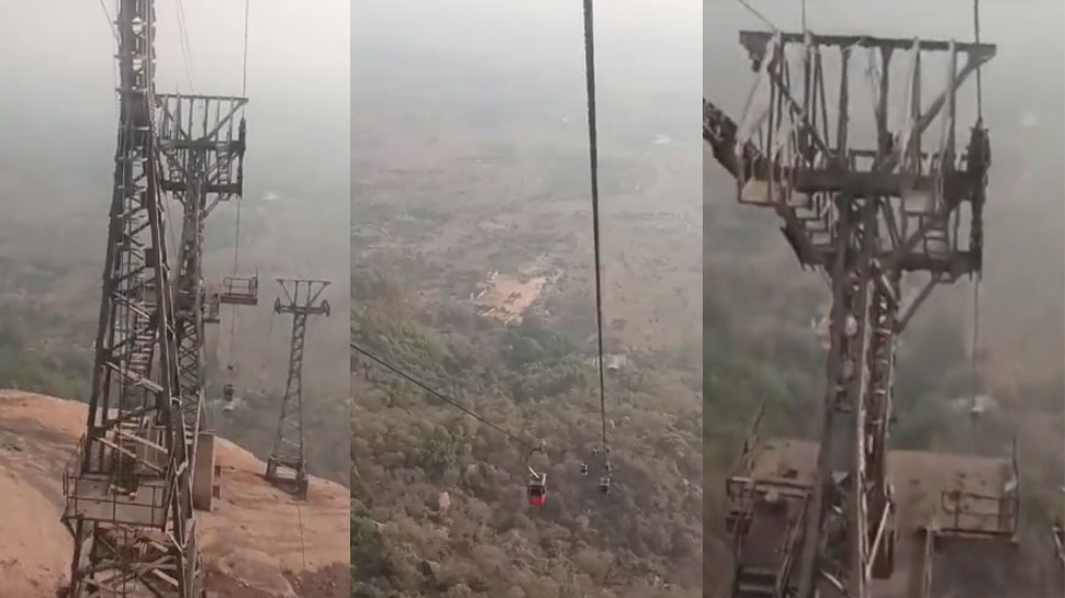 Unseen video of deoghar rope way accidents going viral, have you seen ...