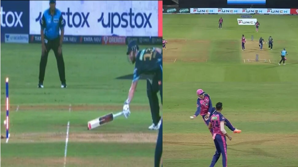 IPL 2022 Matthew Wade run out on Rassie van der Dussen gujarat titans ...