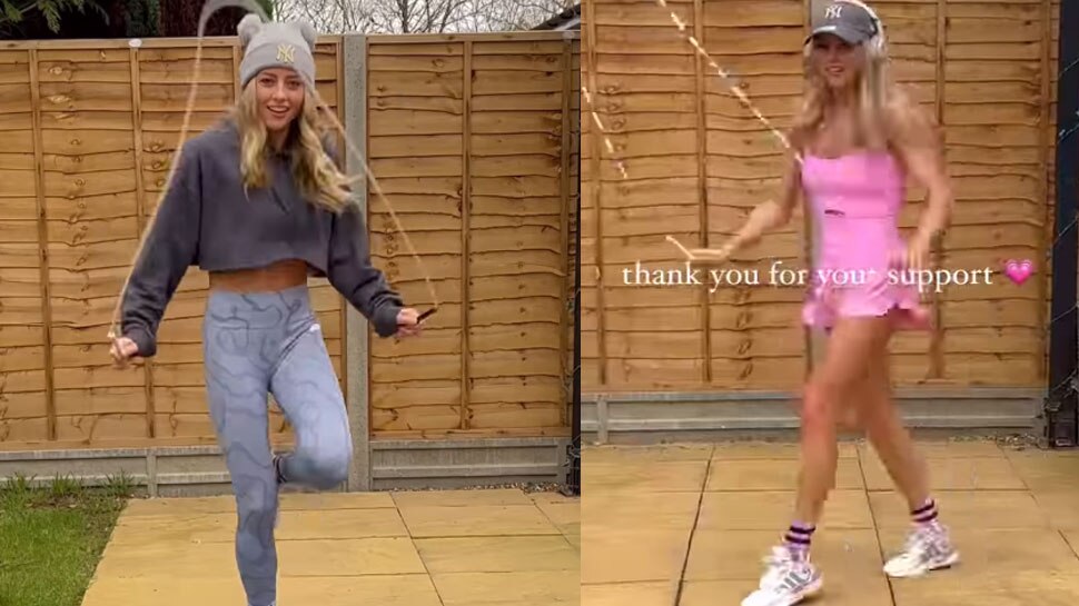 Woman Lauren Flyman earns lakhs just by jumping rope, quitting her job ...