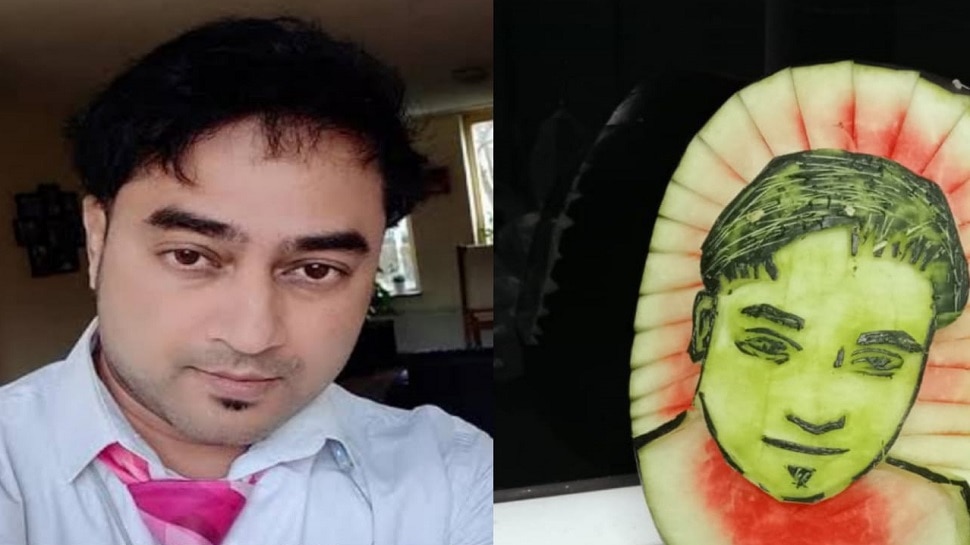 Bengaluru chef Sapan Nayak craft Odia actor Deepak Parida picture on ...