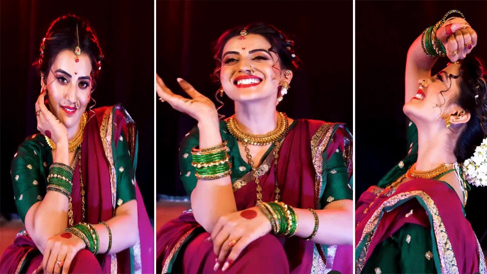 Akshara Singh was seen doing something like this in Rekha style the ...