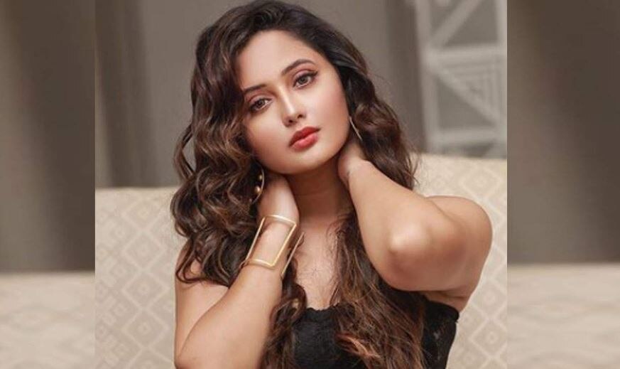 Rashami Desai shares her bold look in blue deep neck high thigh slit ...