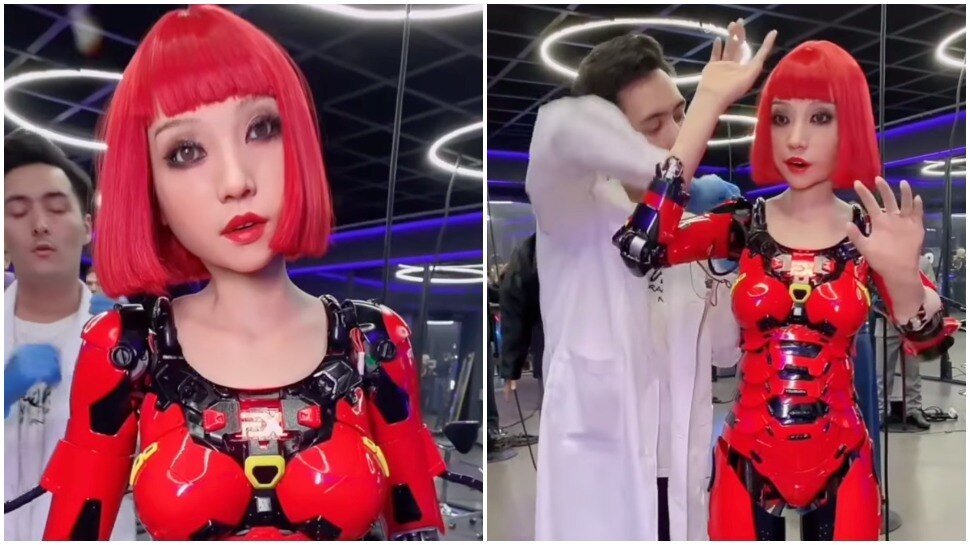 Modern Robot looks like a human, the debate of real and fake started ...