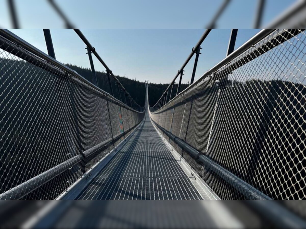 world s longest sky bridge tour begins Can t believe the eyes looking ...