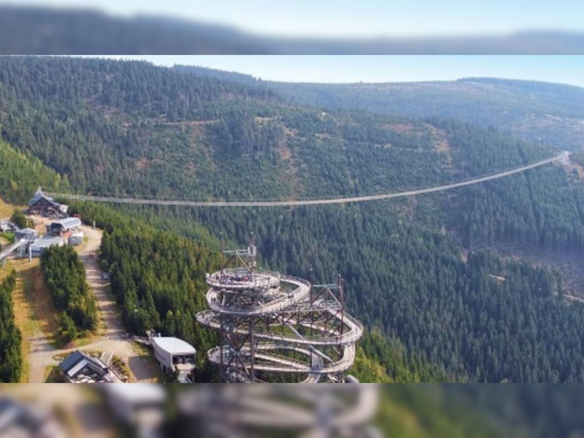 world s longest sky bridge tour begins Can t believe the eyes looking ...